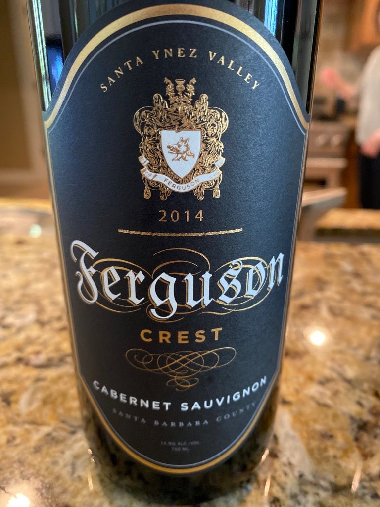 2014 Ferguson Crest Cabernet Sauvignon, USA, California, Central Coast ...