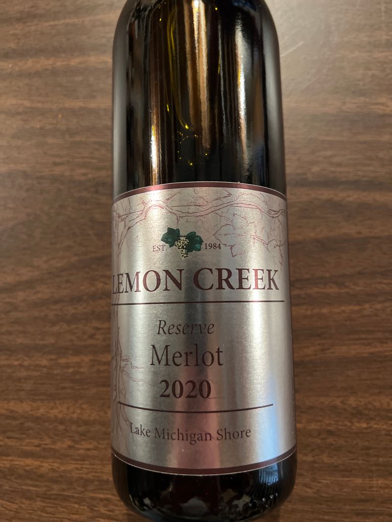 2020 Lemon Creek Winery Merlot Reserve, USA, Michigan, Lake Michigan ...