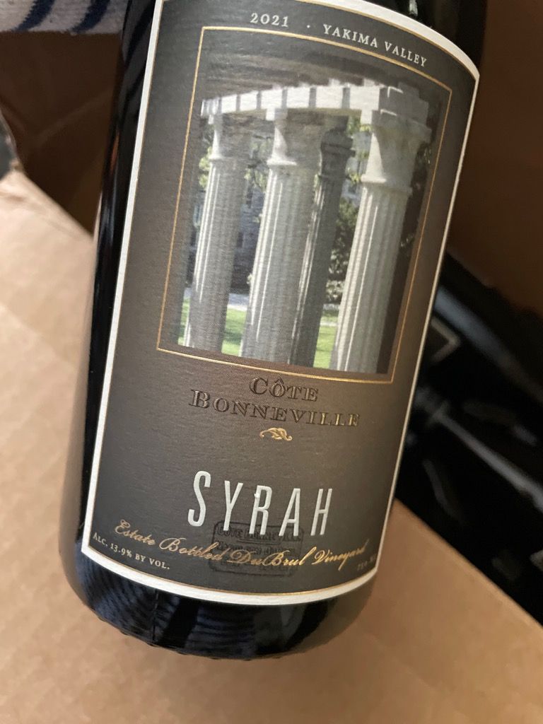2021 Côte Bonneville Syrah DuBrul Vineyard, USA, Washington, Columbia ...