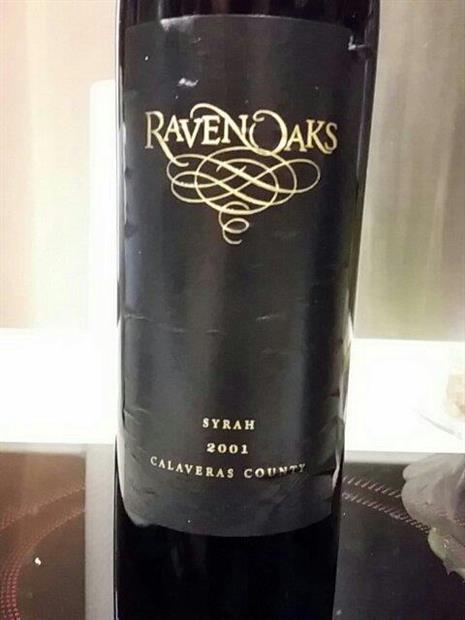 2003 Raven Oaks Syrah, USA, California, Sierra Foothills, Calaveras ...