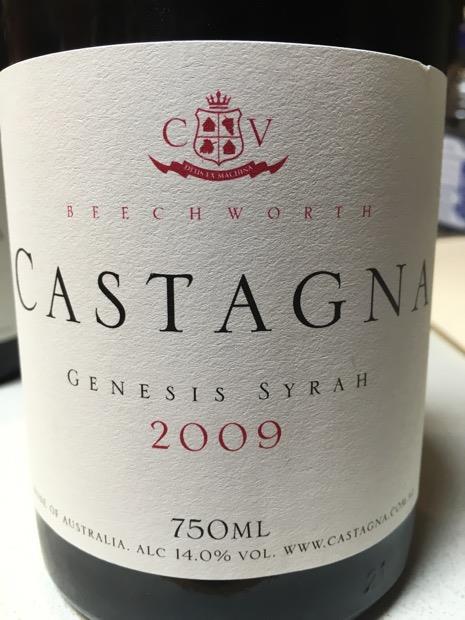2009 Castagna Syrah Genesis, Australia, Victoria, North East ...