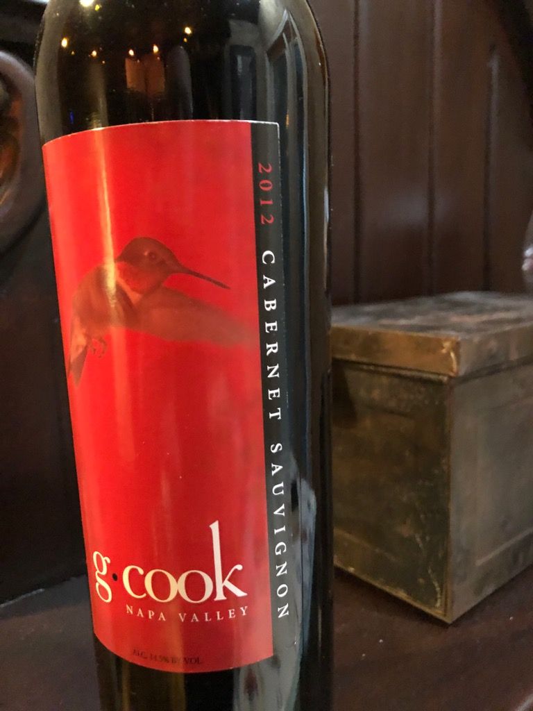 2012 G Cook (Cook Family Winery) Cabernet Sauvignon Stoney Springs ...