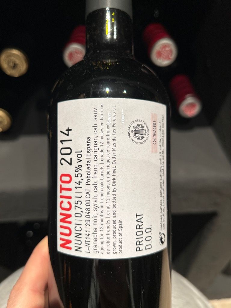 2016 Mas de les Pereres Priorat Nuncito, Spain, Catalunya, Priorat ...