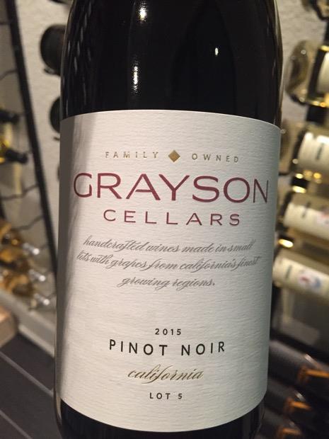 2016 Grayson Cellars Pinot Noir California, USA, California - CellarTracker