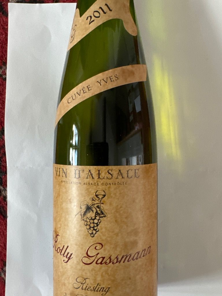 2010 Rolly Gassmann Riesling Rorschwihr Cuvée Yves, France, Alsace ...