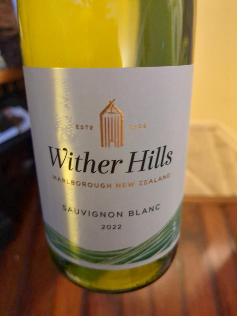 2022 Wither Hills Sauvignon Blanc, New Zealand, South Island ...