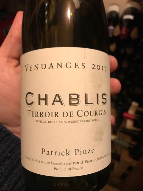 2017 Patrick Piuze Chablis Terroir de Courgis, France, Burgundy ...