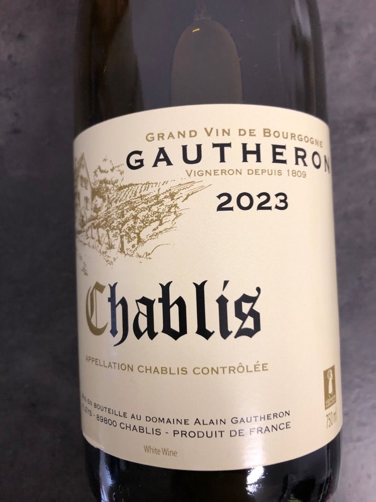 2023 Alain Gautheron Chablis, France, Burgundy, Chablis - CellarTracker