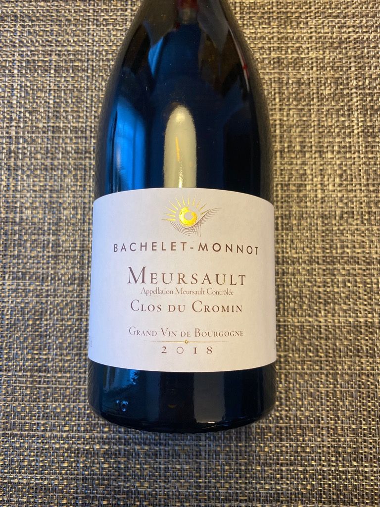 2019 Domaine Bachelet-Monnot Meursault Clos du Cromin, France, Burgundy ...