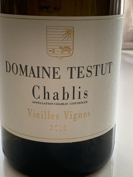 2018 Domaine Testut Chablis Vieilles Vignes, France, Burgundy, Chablis ...