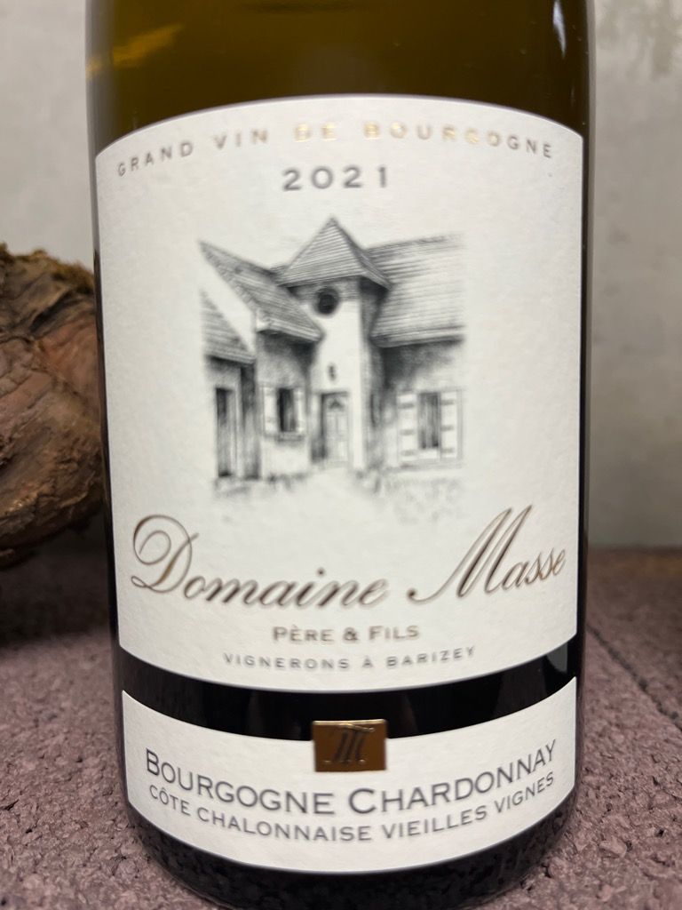 2021 Famille Masse Chardonnay Bourgogne Côte Chalonnaise Vieilles ...
