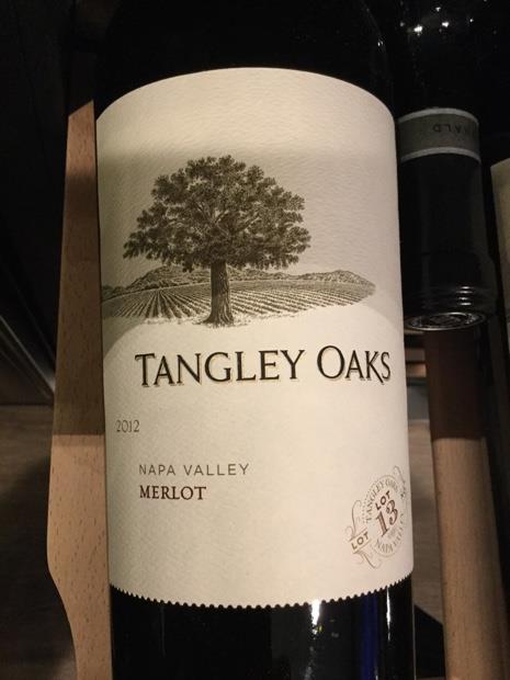 2012 Tangley Oaks Merlot, USA, California, Napa Valley - CellarTracker