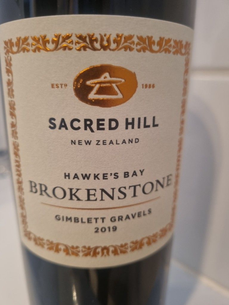 2019 Sacred Hill Brokenstone, New Zealand, North Island, Hawke's Bay ...