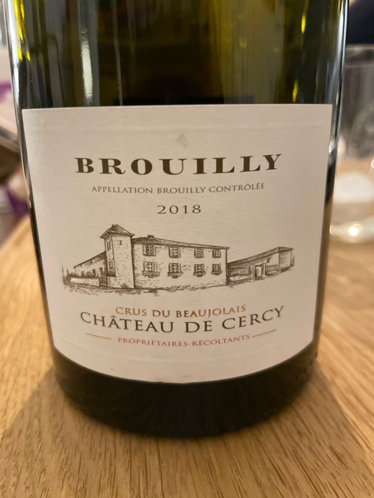 2018 Château de Cercy Brouilly, France, Burgundy, Beaujolais, Brouilly ...