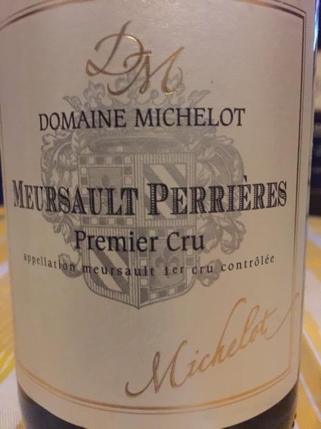1997 Domaine Michelot Meursault 1er Cru Les Perrières, France, Burgundy ...