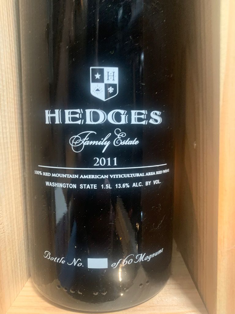 2011 Hedges Family Estate Cabernet Sauvignon Red Mountain Limited, USA ...