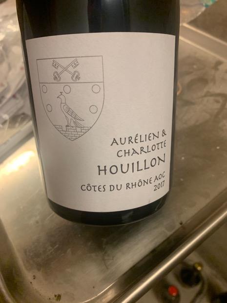 2017 Aurélien & Charlotte Houillon Côtes du Rhône, France, Rhône ...