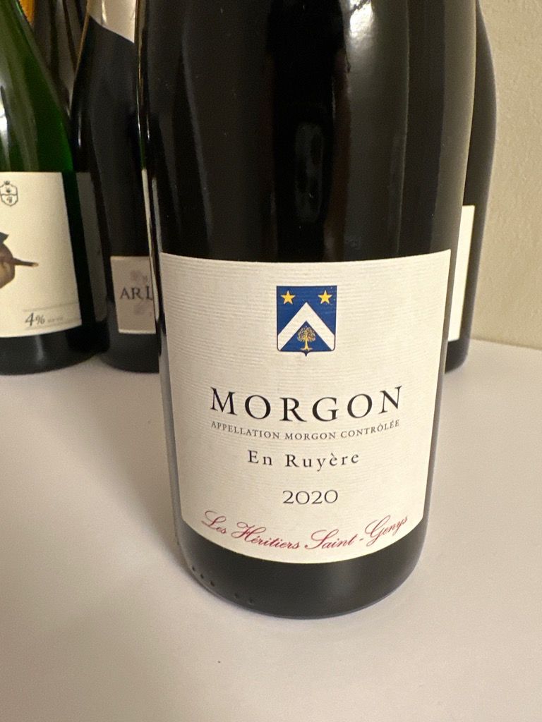 2020 Les Héritiers Saint-Genys Morgon En Ruyère, France, Burgundy ...