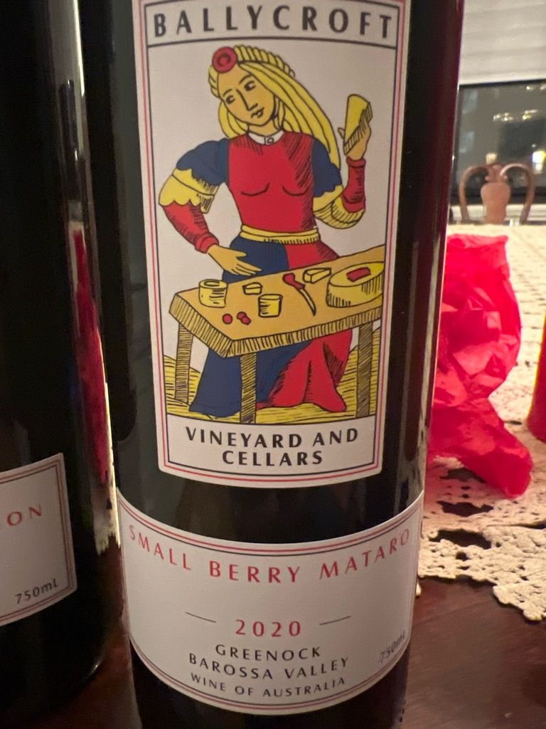 2021 Ballycroft Vineyard and Cellars Mataro Small Berry VP, Australia ...