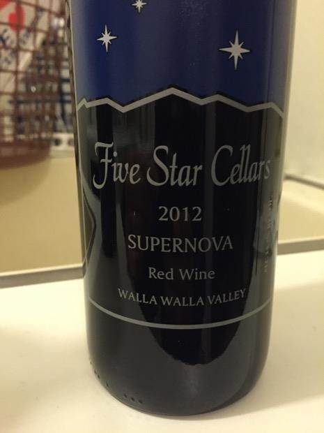 2012 Five Star Cellars SuperNova, USA, Washington, Columbia Valley ...