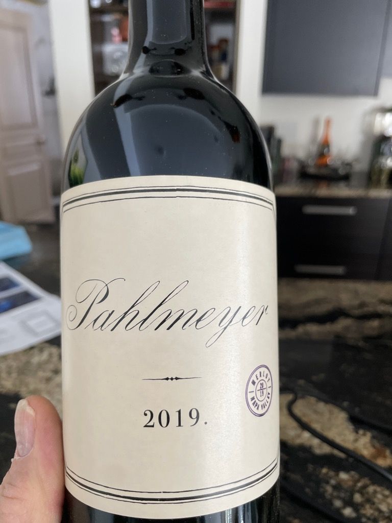 2019 Pahlmeyer Merlot, USA, California, Napa Valley - CellarTracker