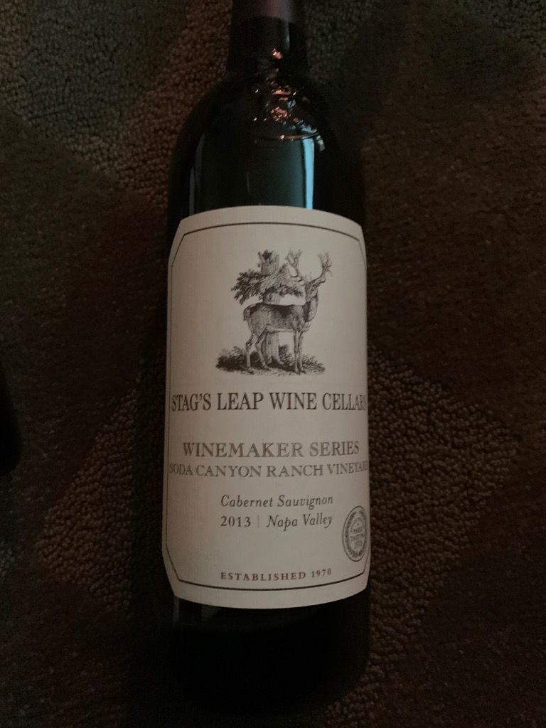2013 Stag's Leap Wine Cellars Cabernet Sauvignon Winemaker Series Soda ...