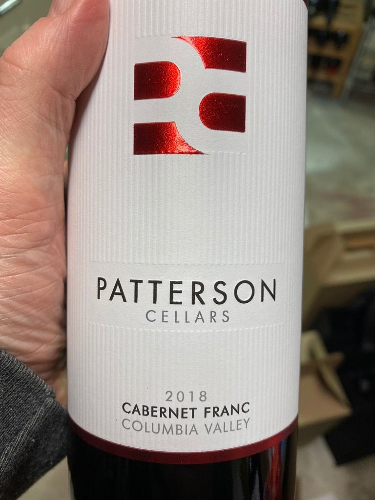 2019 Patterson Cellars Cabernet Franc Ciel du Cheval Vineyard Red ...