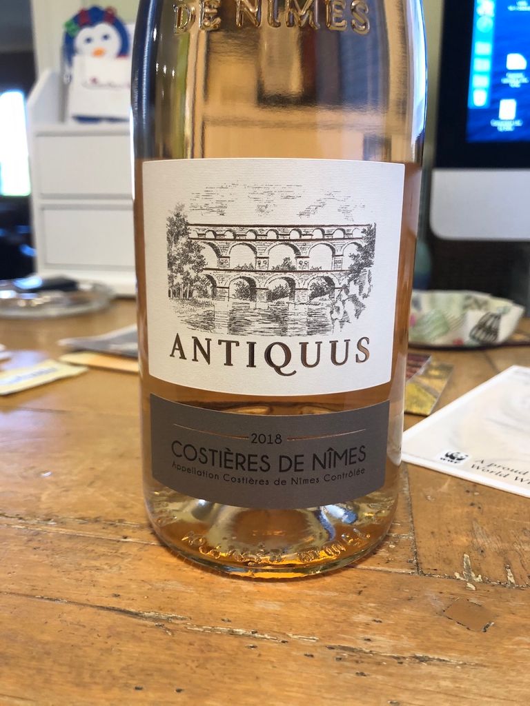 2019 Antiquus Costières-de-Nîmes Rosé, France, Rhône, Southern Rhône ...