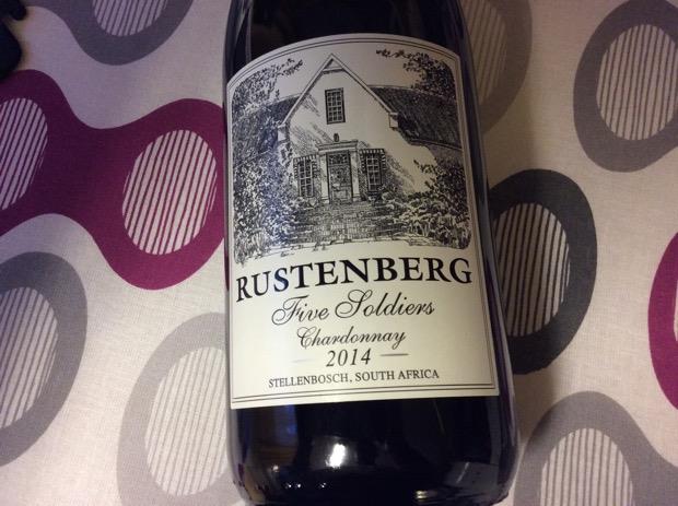 2014 Rustenberg Chardonnay Five Soldiers, South Africa, Coastal Region ...