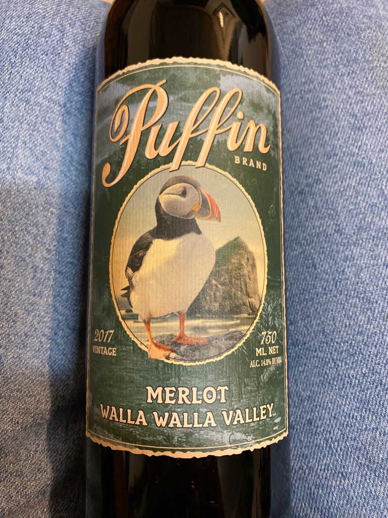 2021 Puffin Brand Merlot, USA, Washington, Columbia Valley, Walla Walla ...