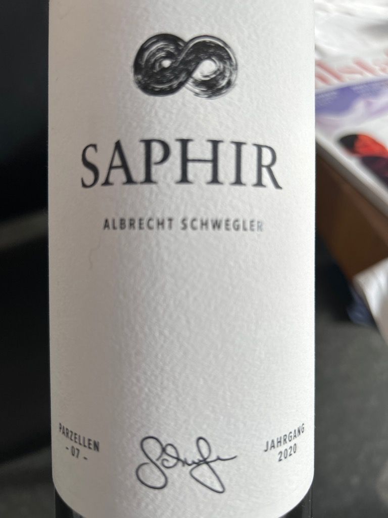 2020 Weingut Albrecht Schwegler Saphir, Germany, Württemberg ...
