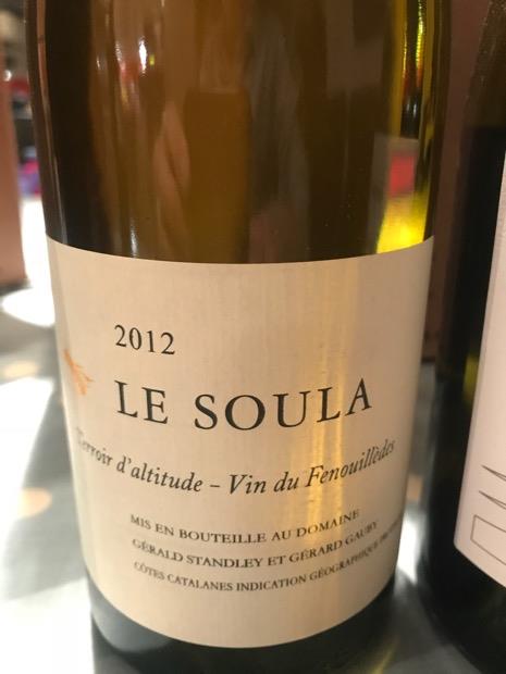2012 Domaine Le Soula Le Soula Blanc, France, Languedoc Roussillon ...