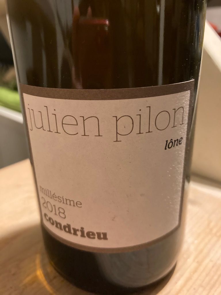 2018 Julien Pilon Condrieu lône, France, Rhône, Northern Rhône ...