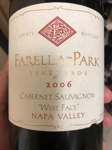 2006 Farella Vineyards Cabernet Sauvignon West Face, USA, California ...