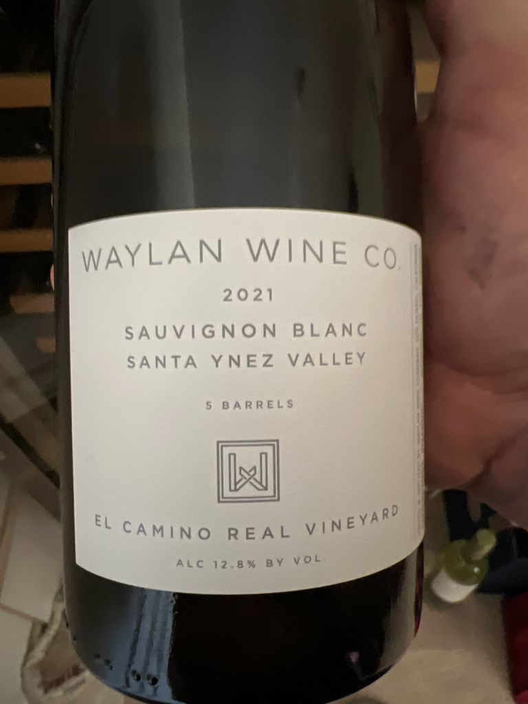 2021 Waylan Wine Co. Sauvignon Blanc El Camino Real Vineyard, USA ...