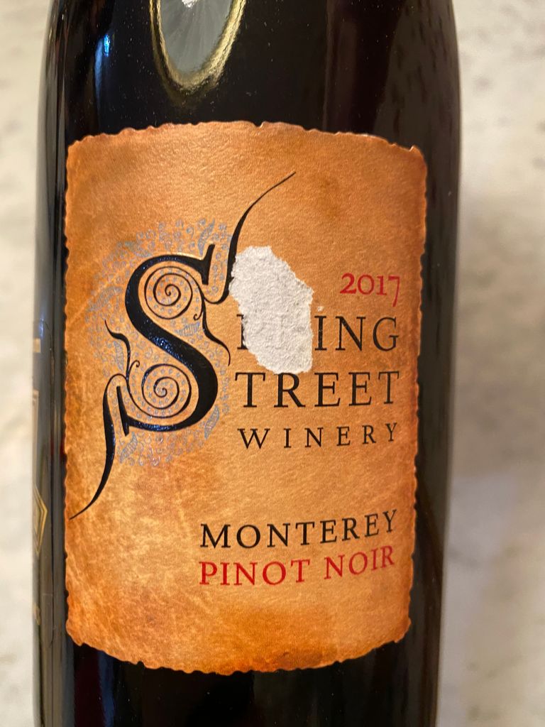 2017 Spring Street Winery Pinot Noir, USA, California, Central Coast ...