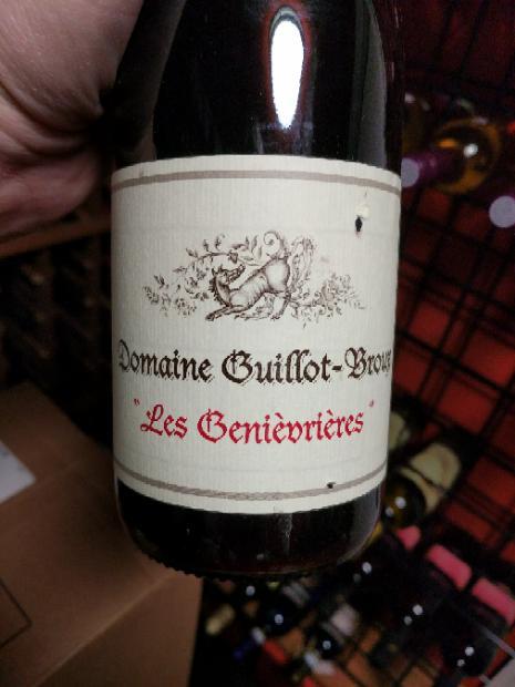 2019 Domaine Guillot-Broux Mâcon-Cruzille Les Genievrières Rouge ...