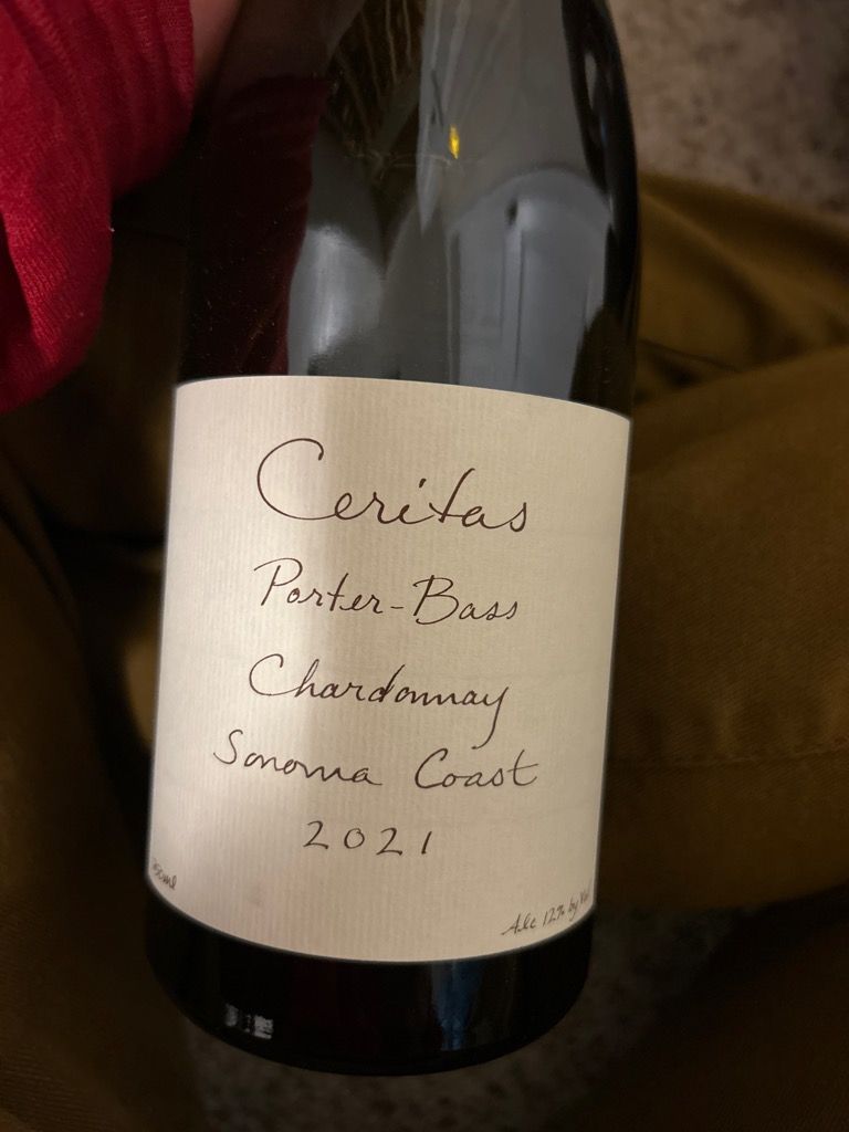 2021 Ceritas Chardonnay Porter-Bass Vineyard, USA, California, Sonoma ...
