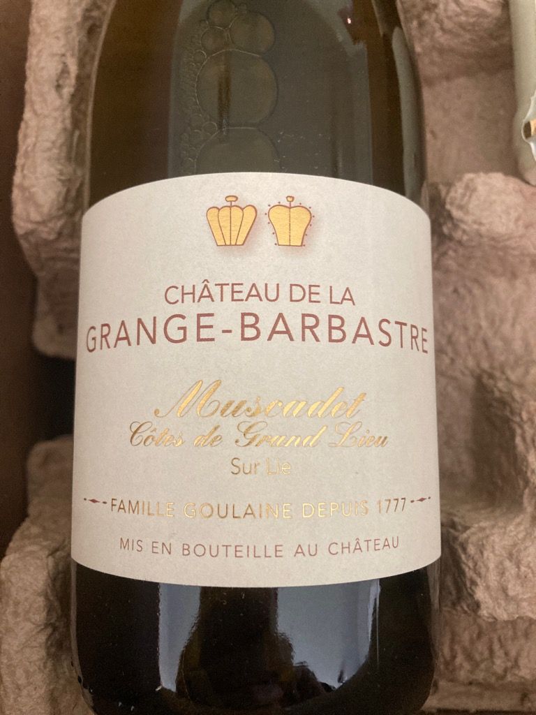2021 Château de la Grange-Barbastre Muscadet-Côtes de Grandlieu sur lie ...