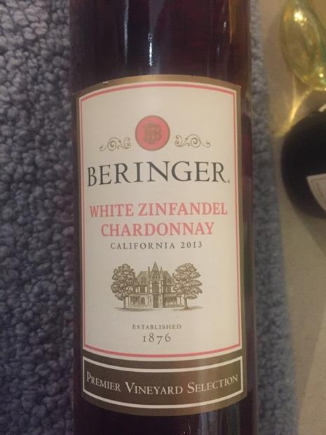 2013 Beringer Vineyards White Zinfandel & Chardonnay, USA, California ...