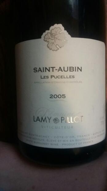 1999 Domaine Lamy-Pillot Saint-Aubin Les Pucelles Blanc, France ...