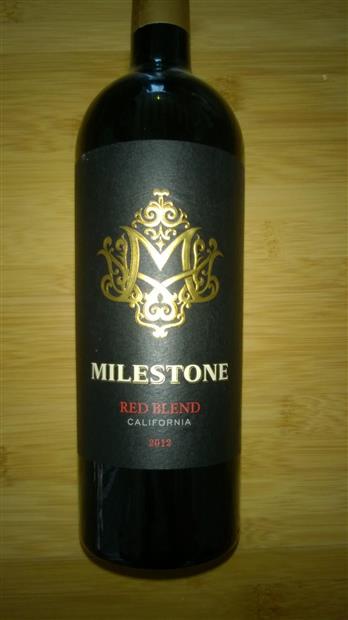 2012 Milestone Red Blend, USA, California - CellarTracker