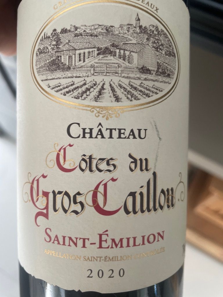 2020 Château Côtes du Gros Cailloux, France, Bordeaux, Libournais, St ...