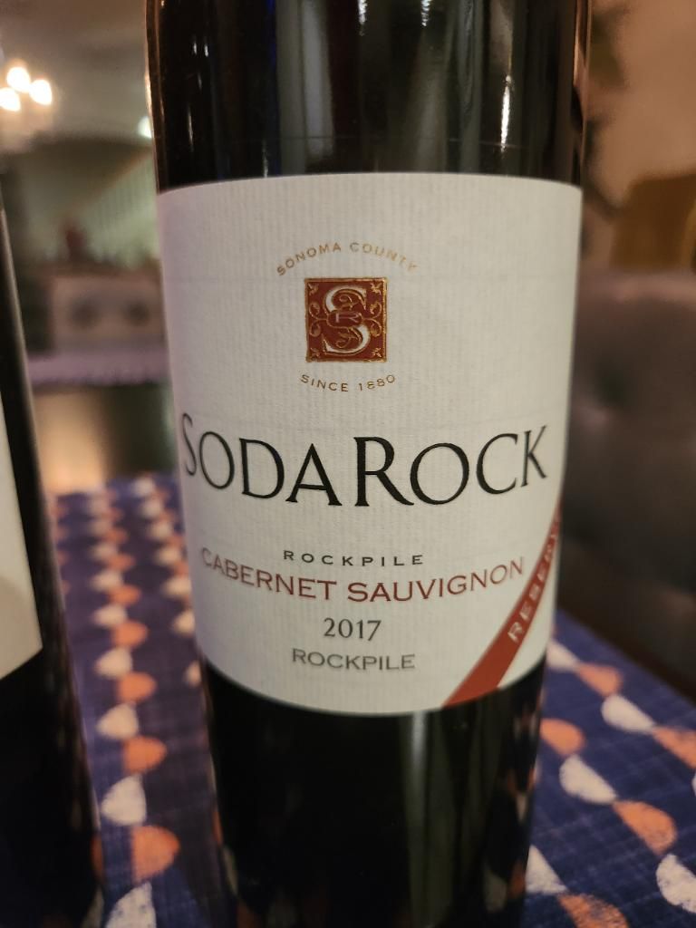 2017 Soda Rock Winery Cabernet Sauvignon Rockpile Ranch Usa