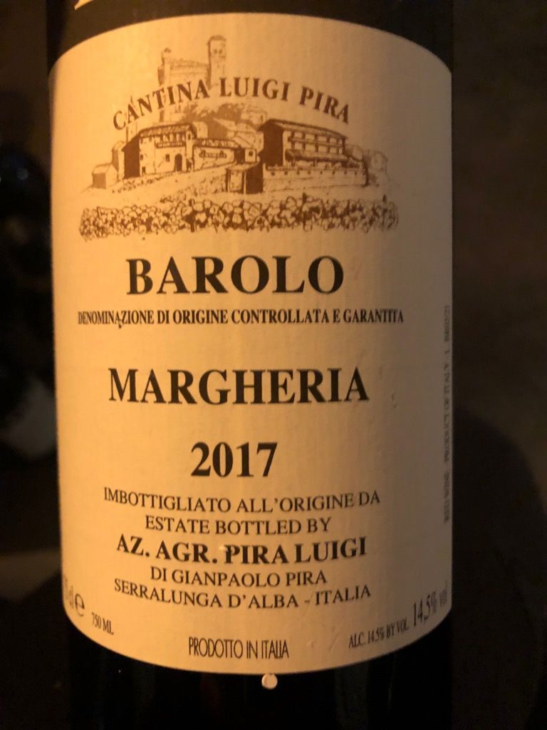 2017 Luigi Pira Barolo Margheria, Italy, Piedmont, Langhe, Barolo ...