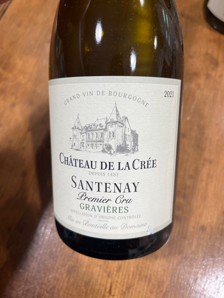 2021 Château de la Crée Santenay 1er Cru Gravières, France, Burgundy ...