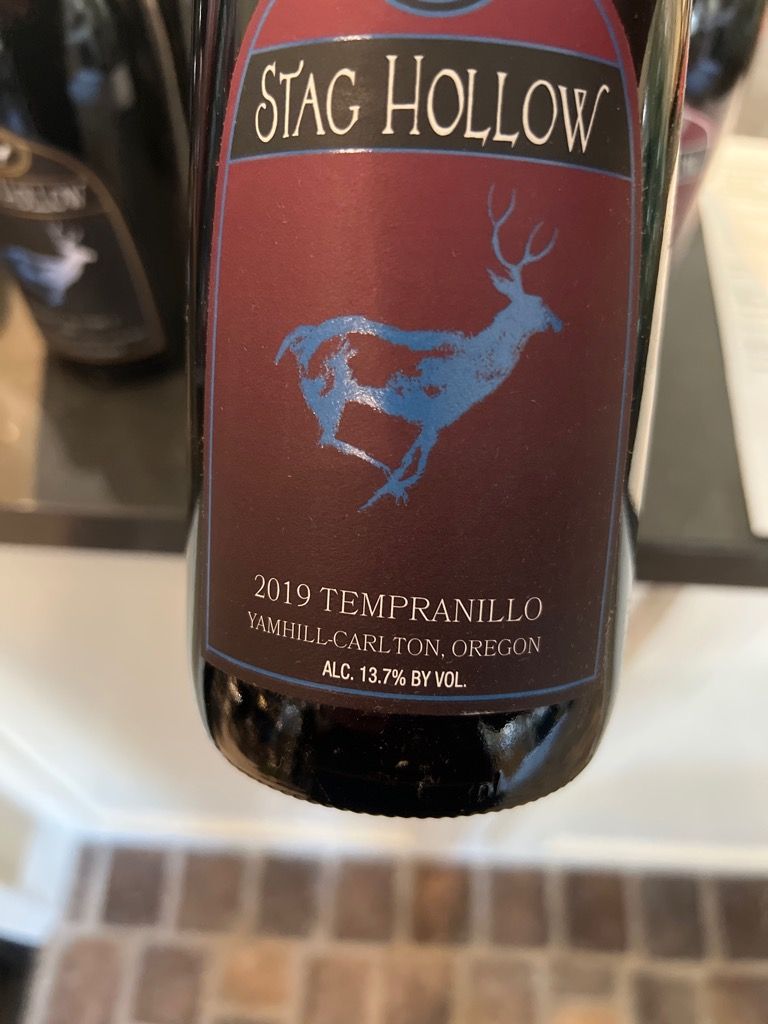 2019 Stag Hollow Tempranillo, USA, Oregon, Willamette Valley, Yamhill ...