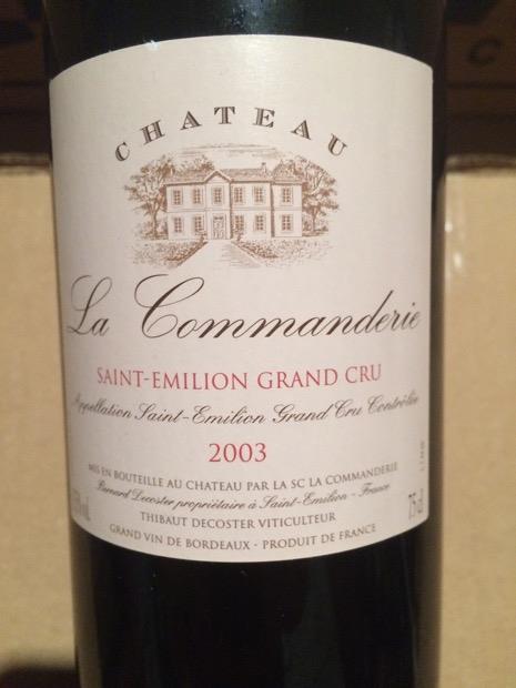 2003 Les Chemins de la Commanderie, France, Bordeaux, Libournais, St ...