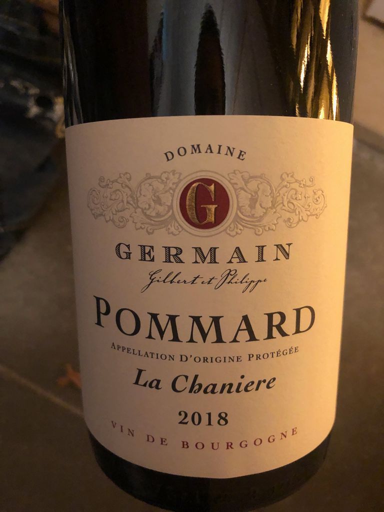 2021 Domaine Gilbert et Philippe Germain Pommard La Chanière, France ...