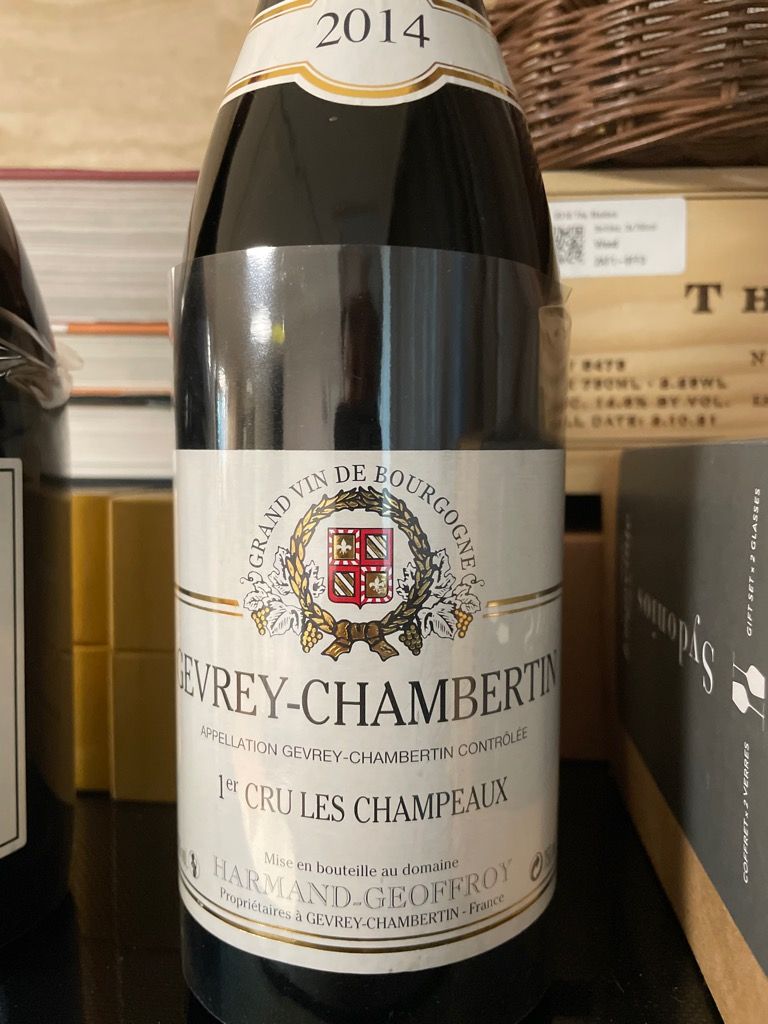 2014 Domaine Harmand-Geoffroy Gevrey-Chambertin 1er Cru Champeaux ...